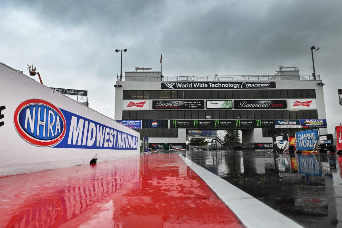 RacinBoys News - Friday activities at NHRA Midwest Nationals in St. Louis rained out