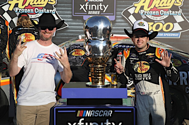RacinBoys News - Noah Gragson ties NASCAR Xfinity Series record with fourth straight win