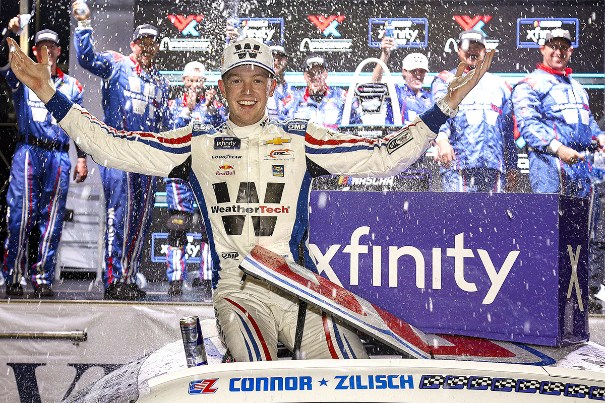 RacinBoys News - Connor Zilisch ties Xfinity Series record with fourth straight win