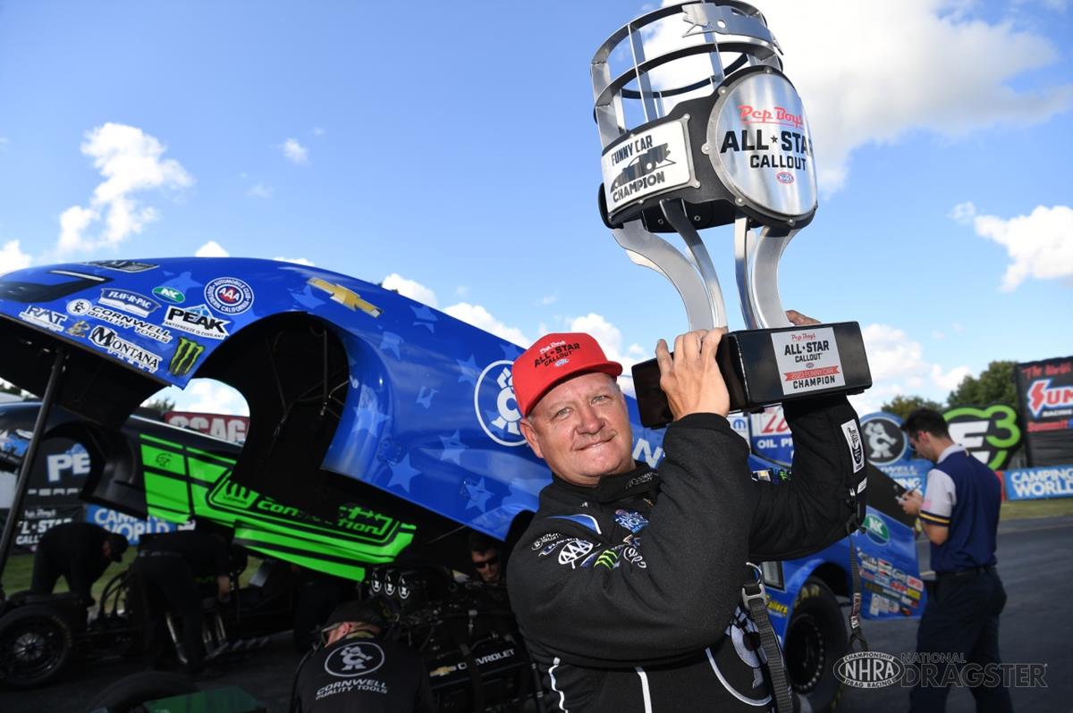 RacinBoys News - Robert Hight wins NHRA Funny Car Callout at Indy
