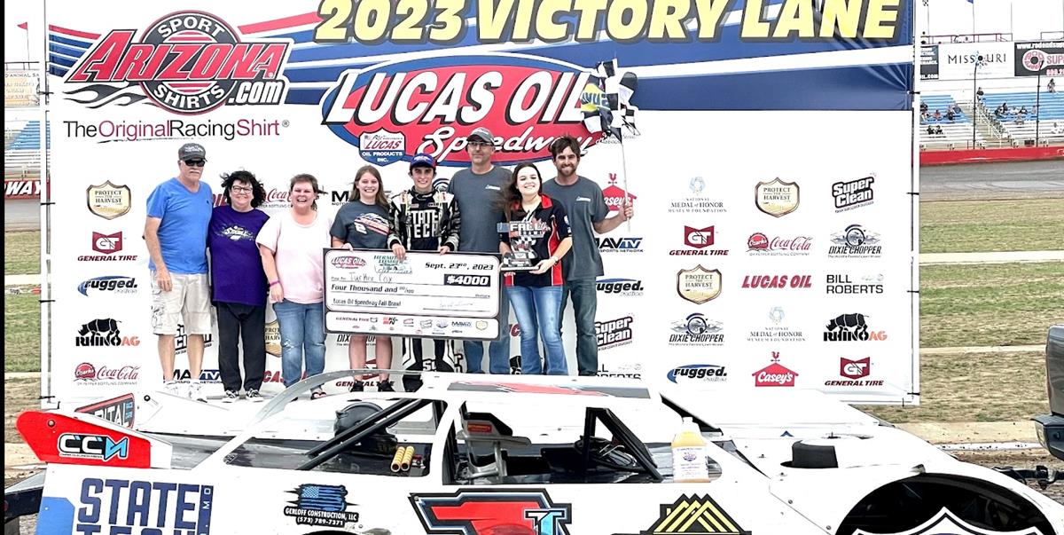 RacinBoys News - Tucker Cox takes command late for wild Late Model ...