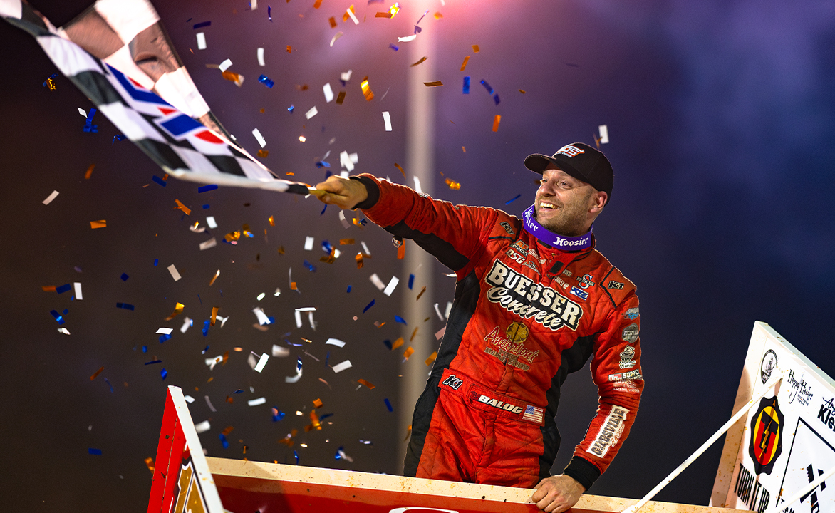 RacinBoys News - Bill Balog captures his second career World of Outlaws win