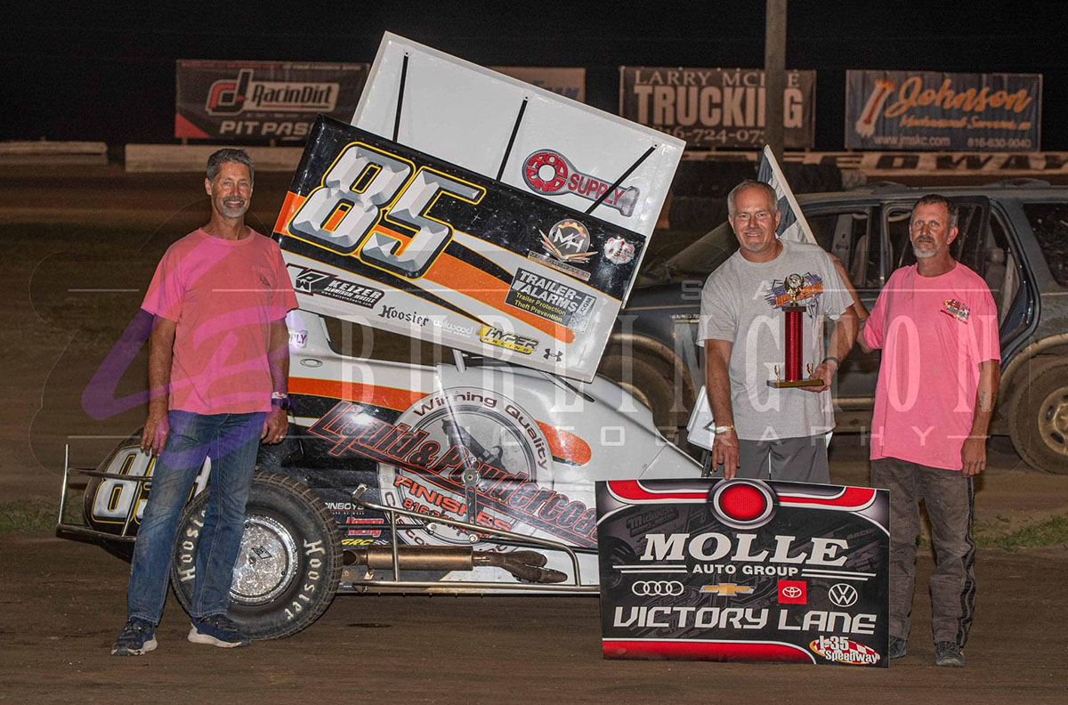 RacinBoys News - Ken Billings tops Midwest Lightning Sprints at I-35