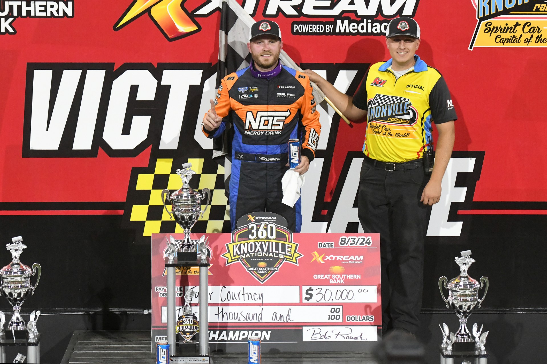 RacinBoys News - Tyler Courtney Wins $30,000 at the 360 Knoxville Nationals