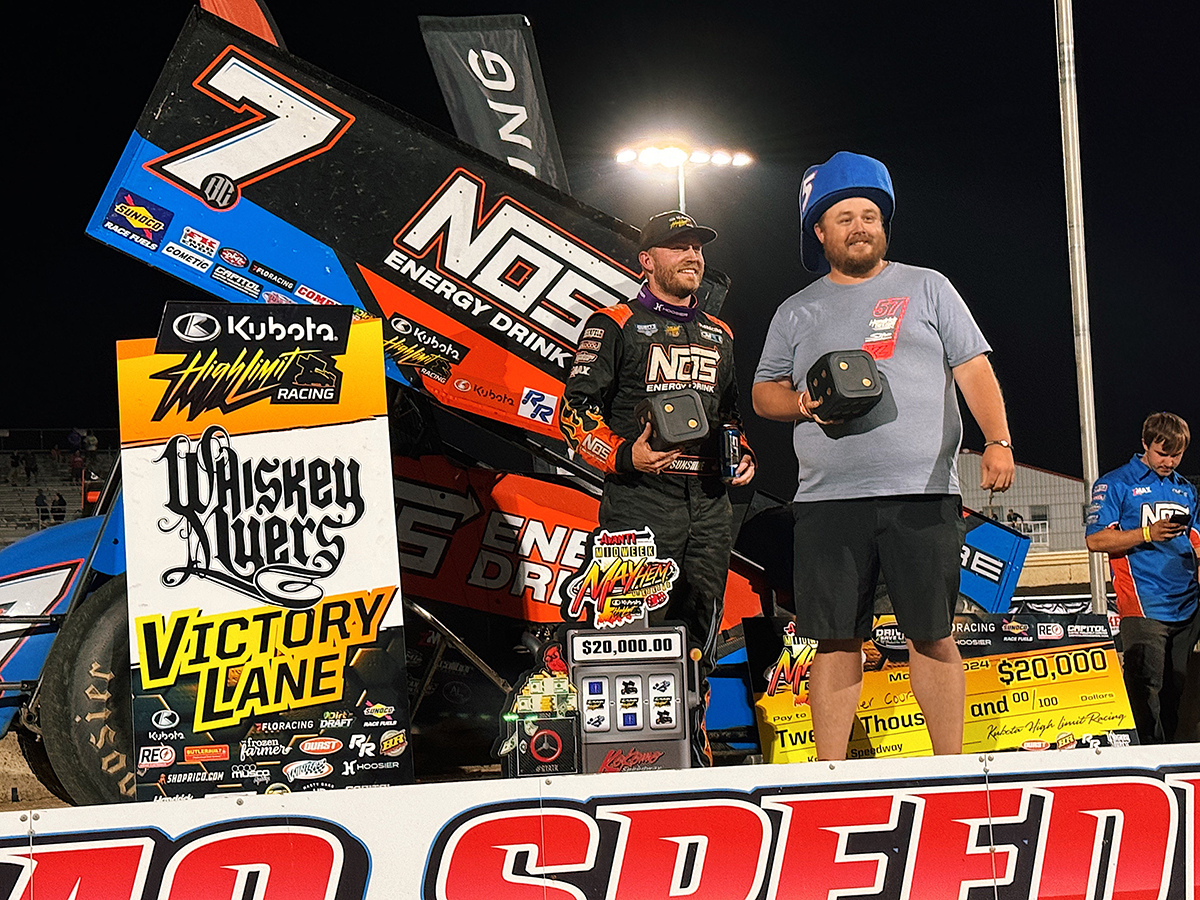RacinBoys News - Tyler Courtney scores big money High Limit win at Kokomo