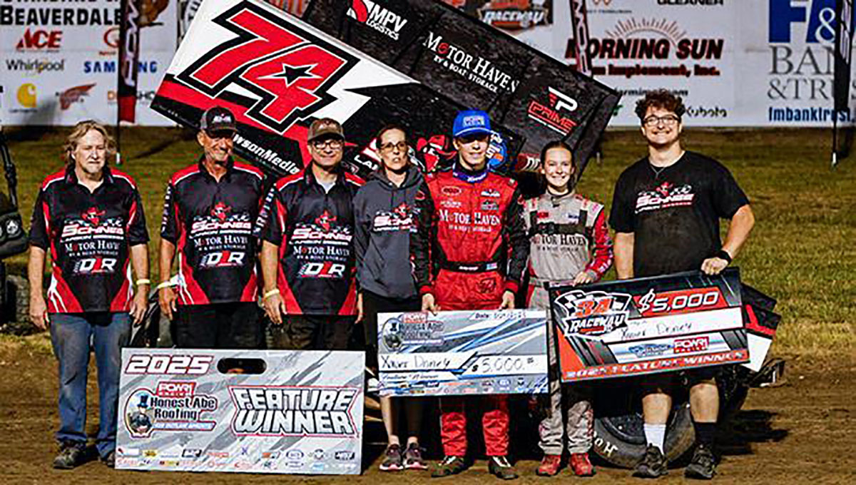 RacinBoys News - Xavier Doney fends off all challengers in POWRi 410 ...