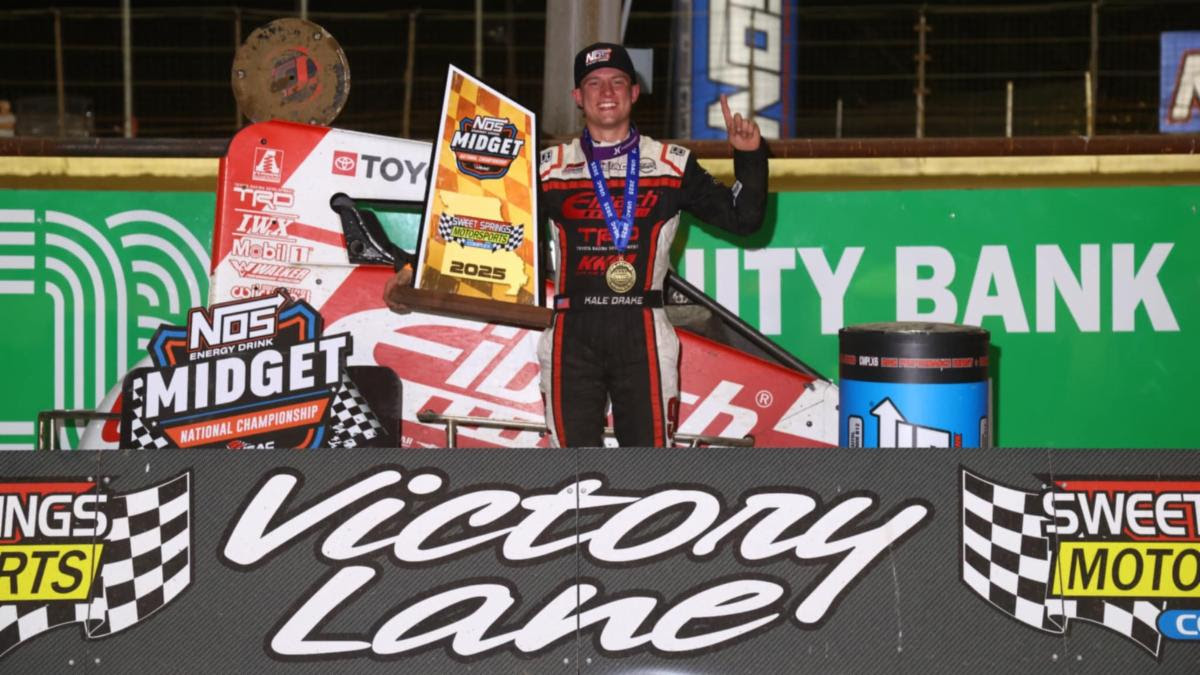 RacinBoys News - Drake’s Heroics Score Sweet Springs USAC Midget Win
