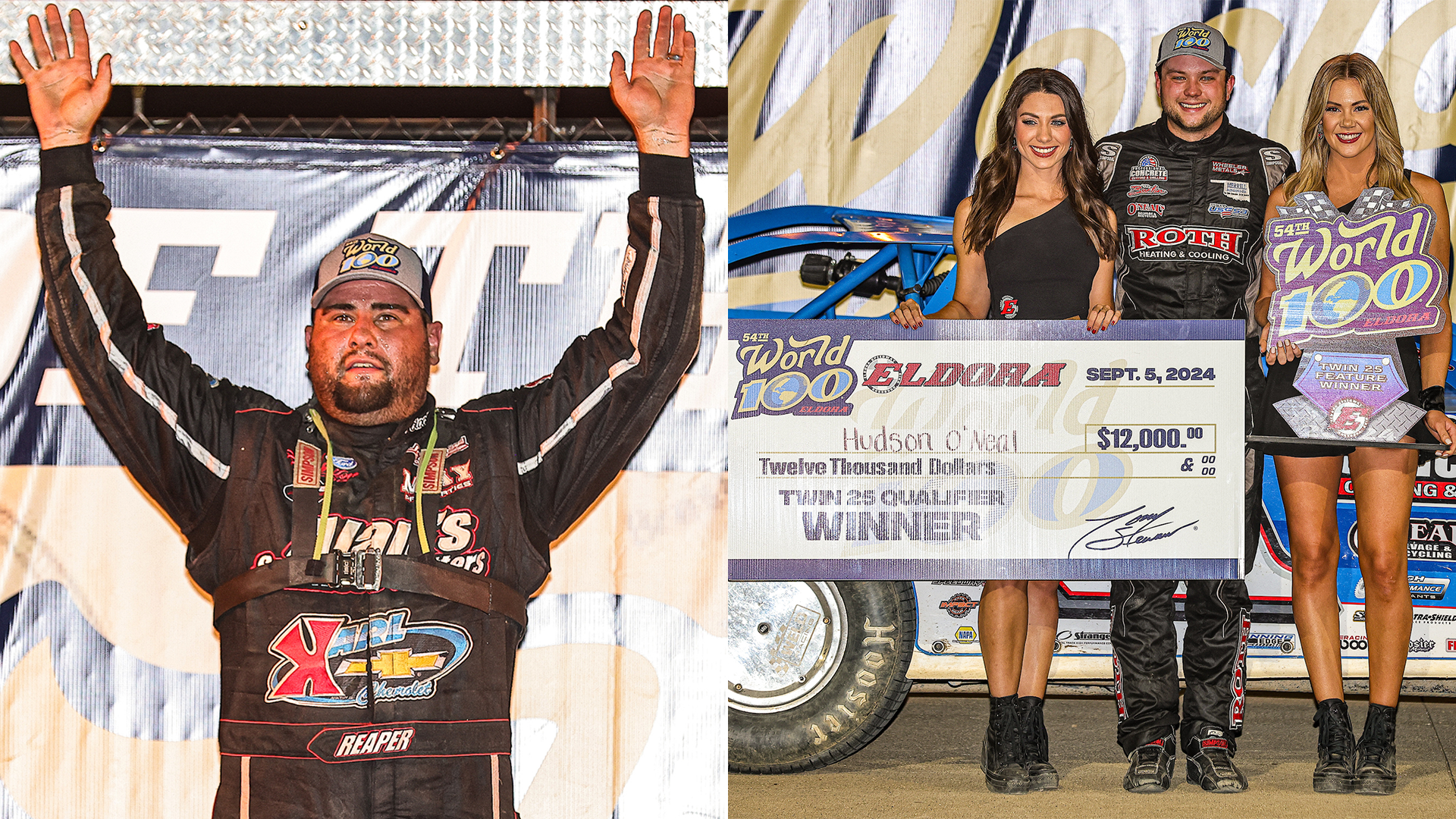 RacinBoys News - Gustin, O’Neal Win Thursday Twin 25's at 54th World 100