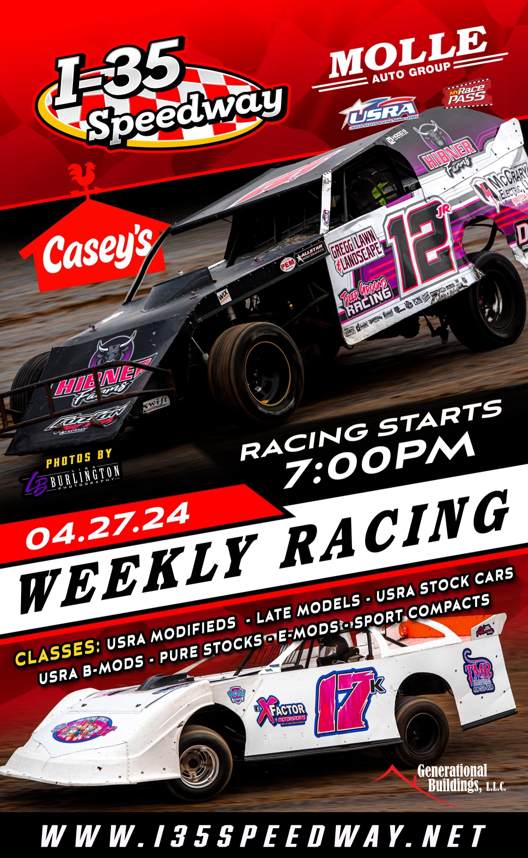 RacinBoys News - Casey's Night at the races this Saturday at I-35 Speedway