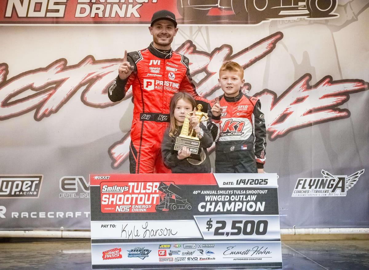 RacinBoys News - Kyle Larson Strikes Gold With WFO Outlaw Feature Win ...
