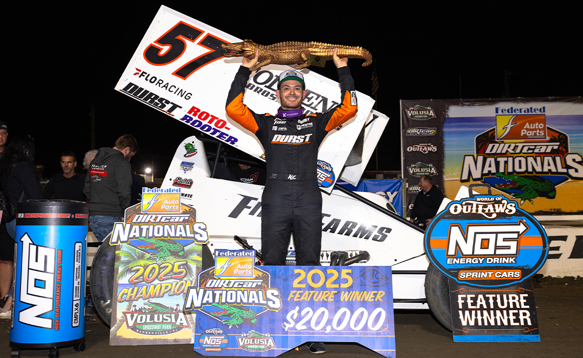 RacinBoys News - Kyle Larson wins Big Gator in World of Outlaws at Volusia