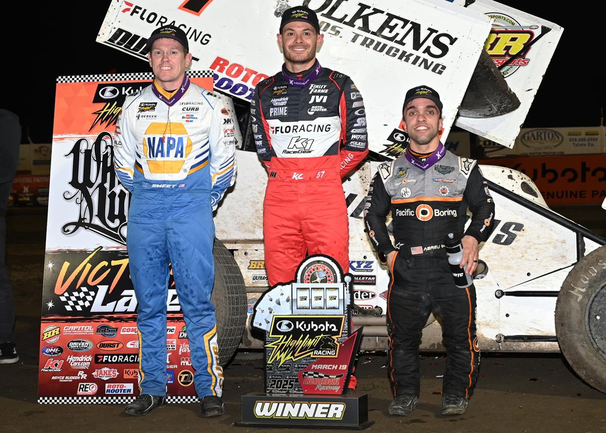 RacinBoys News - Larson cowboys to victory at Thunderbowl