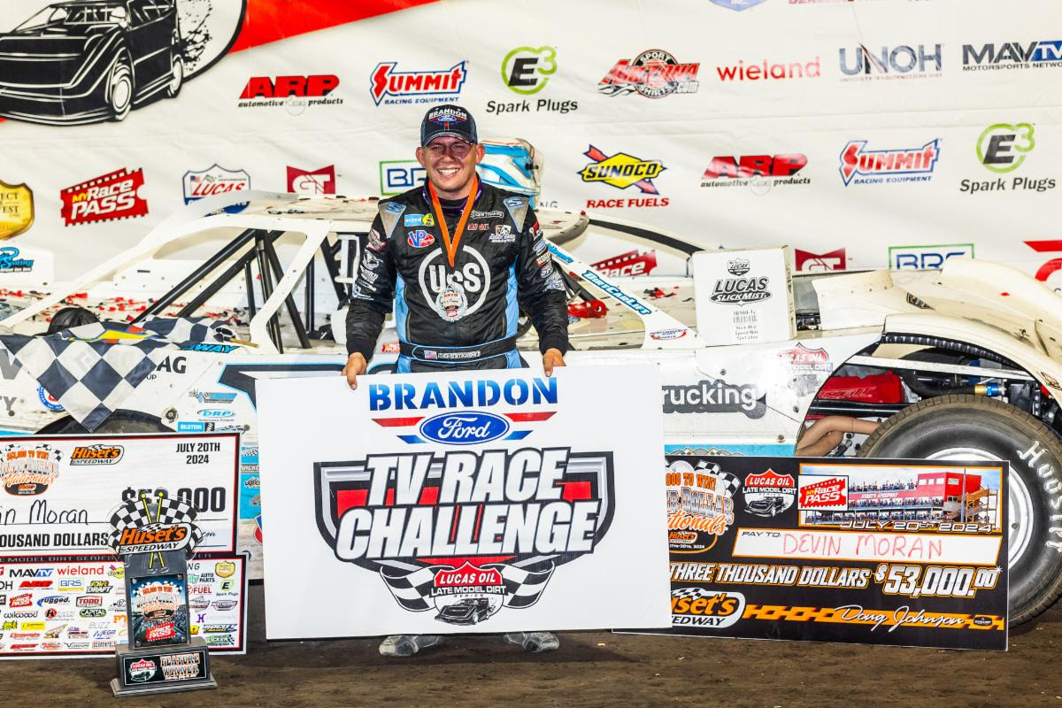RacinBoys News - Moran Wins Close Battle for Brandon Ford TV Race Challenge