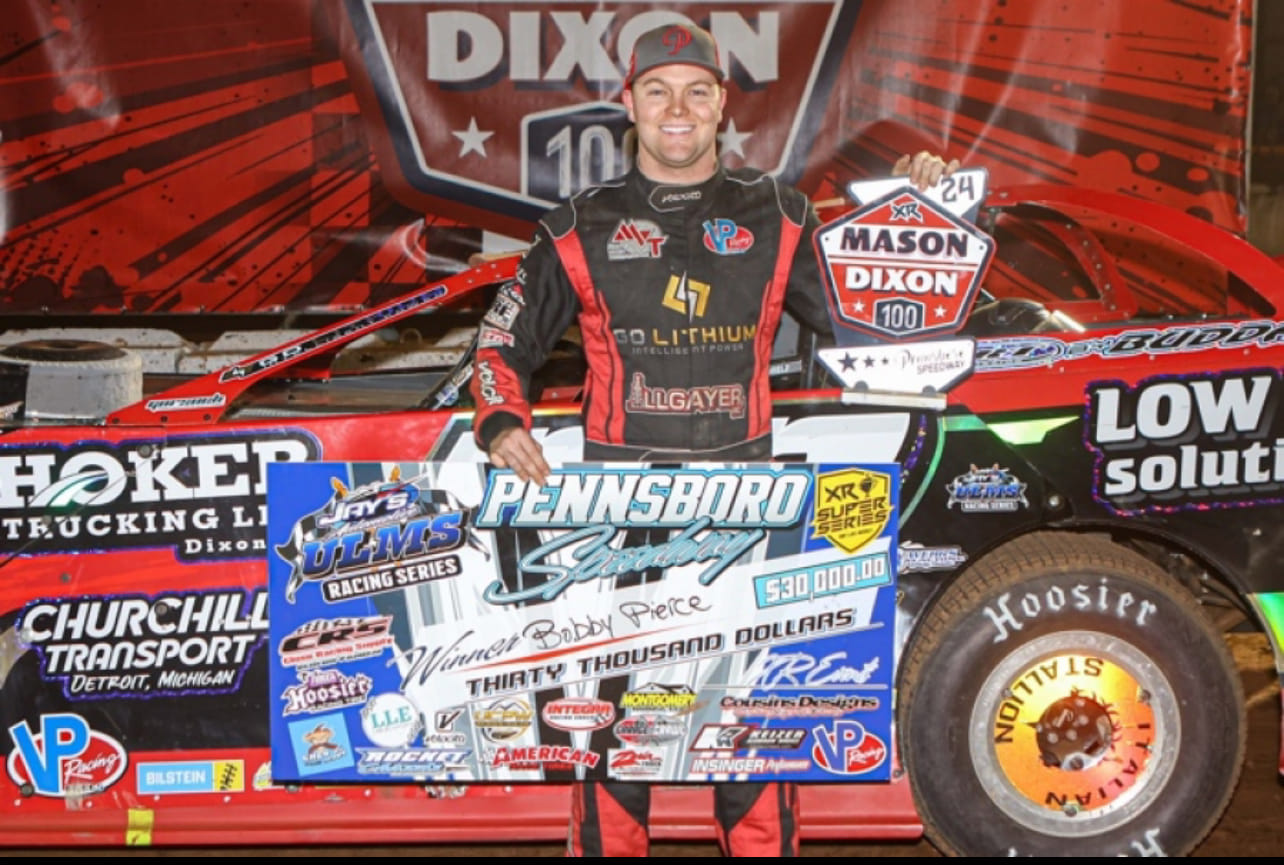 RacinBoys News - Pierce collects $30,000 at Pennsboro Speedway