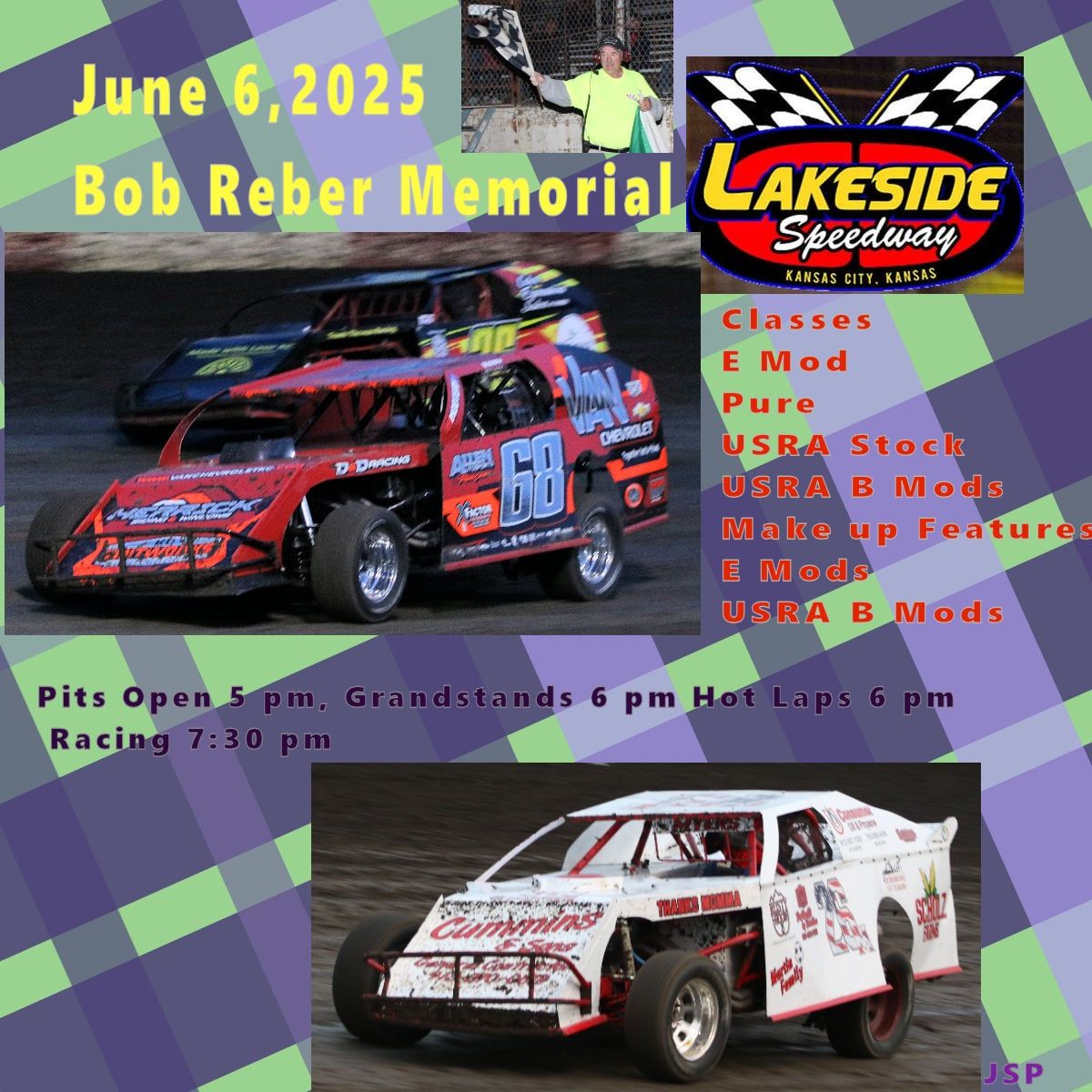 RacinBoys News - Jon Sheets wins Bob Reber Memorial at Lakeside Speedwaay