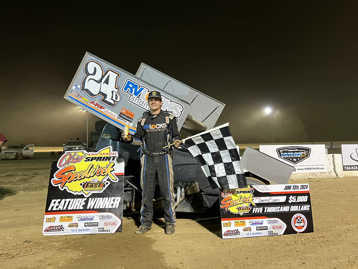 RacinBoys News - Sams becomes first repeat winner during Ohio Sprint ...