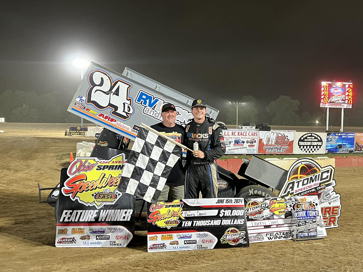 RacinBoys News - Sams puts exclamation point on Ohio Sprint Speedweek ...