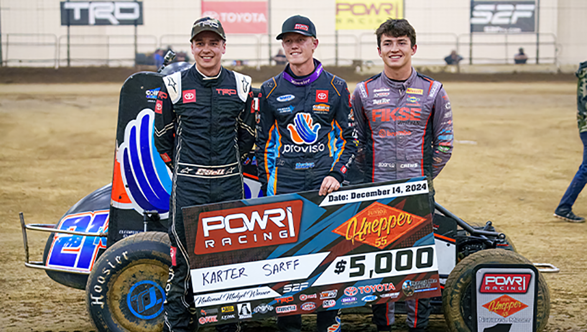 RacinBoys News - Karter Sarff wins Jr Knepper 55 at Du QUOIN