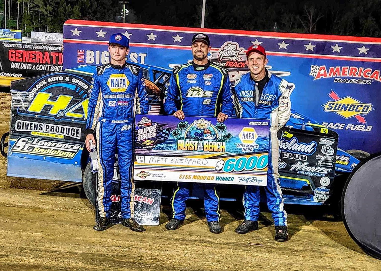 RacinBoys News - Matt Sheppard tops STSS Modifieds at Georgetown