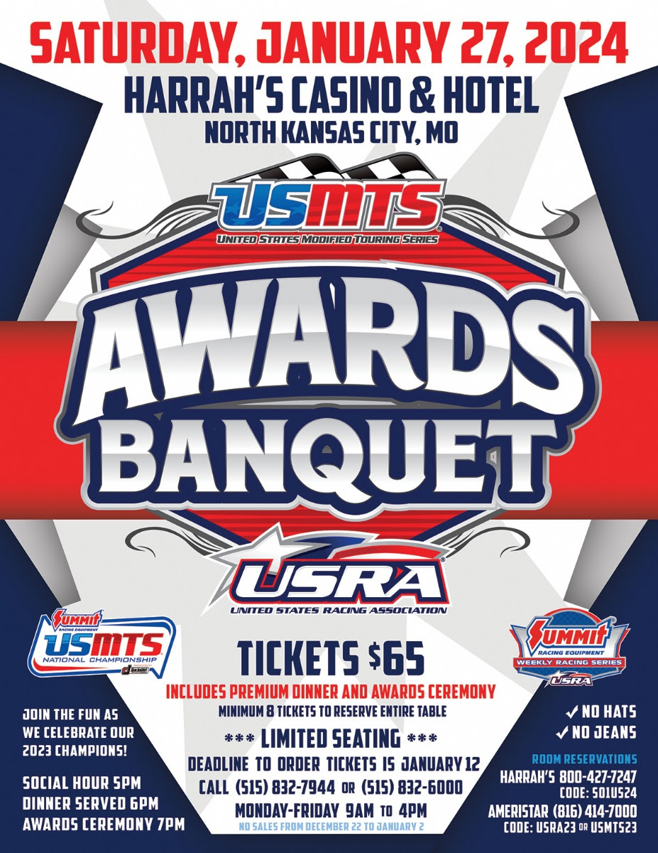RacinBoys News - USMTS Awards Banquet Tickets on sale NOW