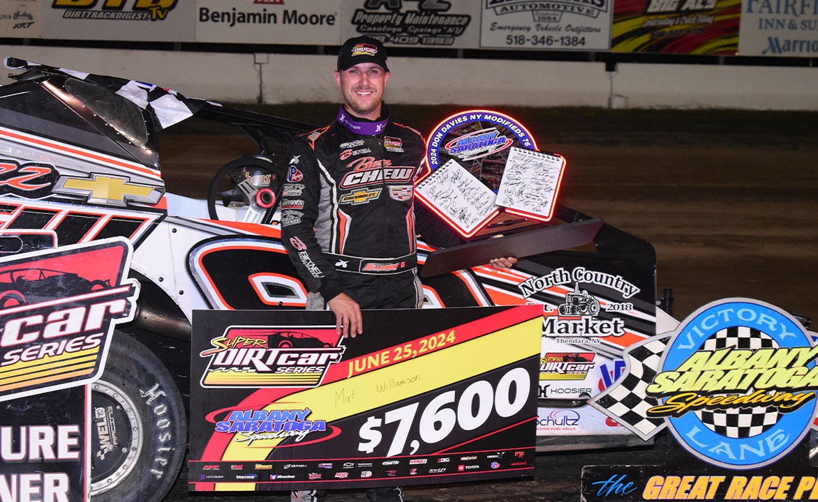 RacinBoys News - Mat Williamson Wins at at Albany-Saratoga