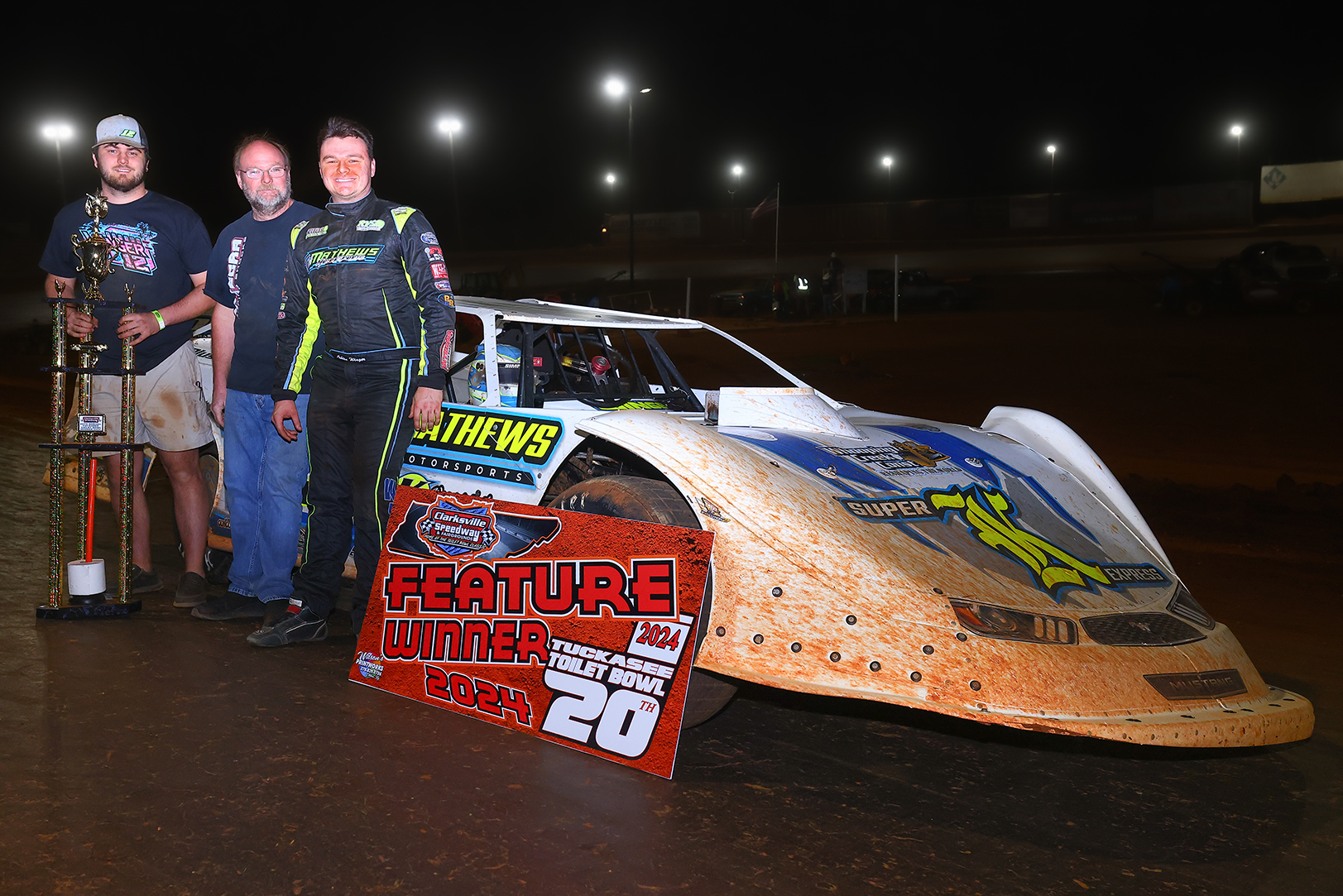 RacinBoys News - Ashton Winger Collects $10,000 for Toilet Bowl Classic ...